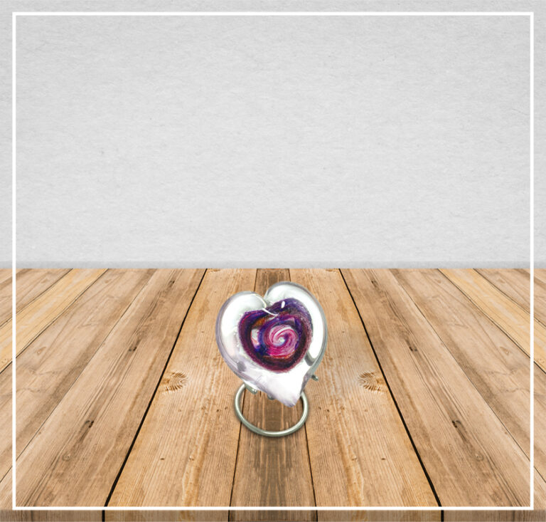 Art Glass Forever Heart - Heartland Cremation & Burial Society