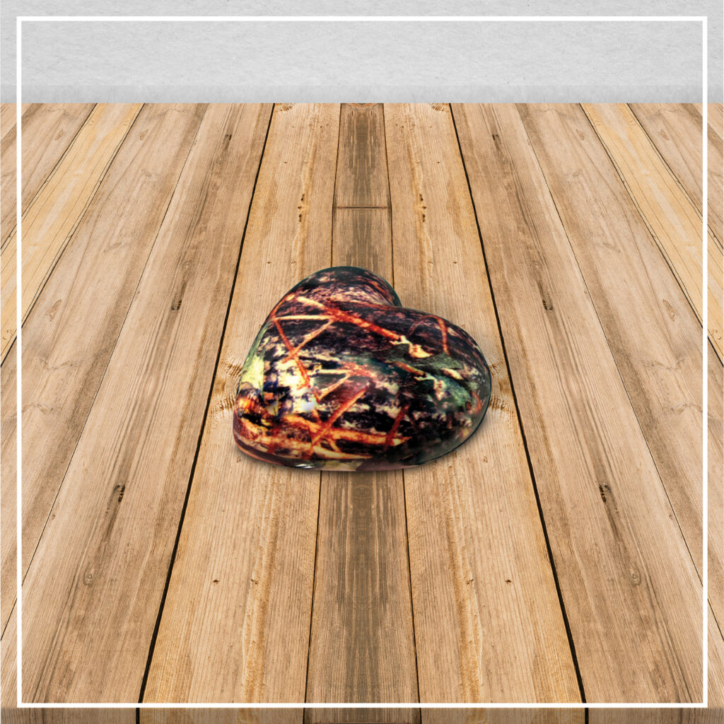 Camouflage Keepsake Heart - Heartland Cremation & Burial Society