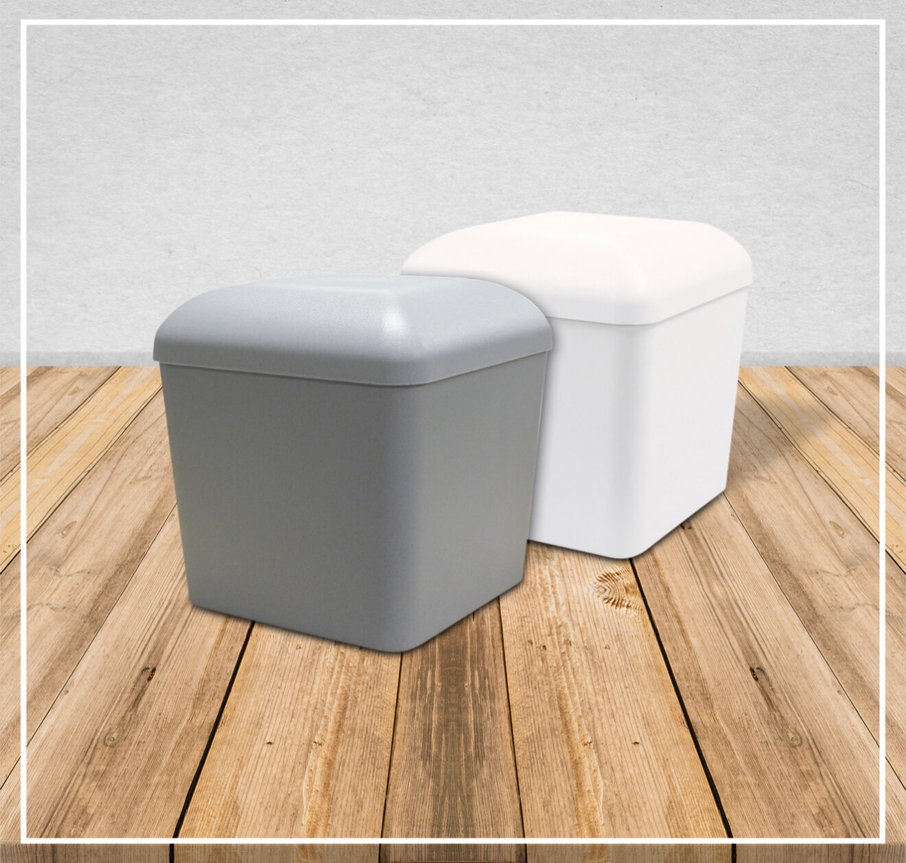 Superior Urn Vault- Grey - Heartland Cremation & Burial Society